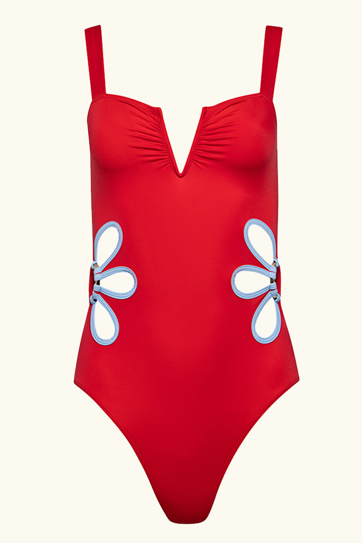 The Flora One Piece - Poppy & Blue – Follow Suit